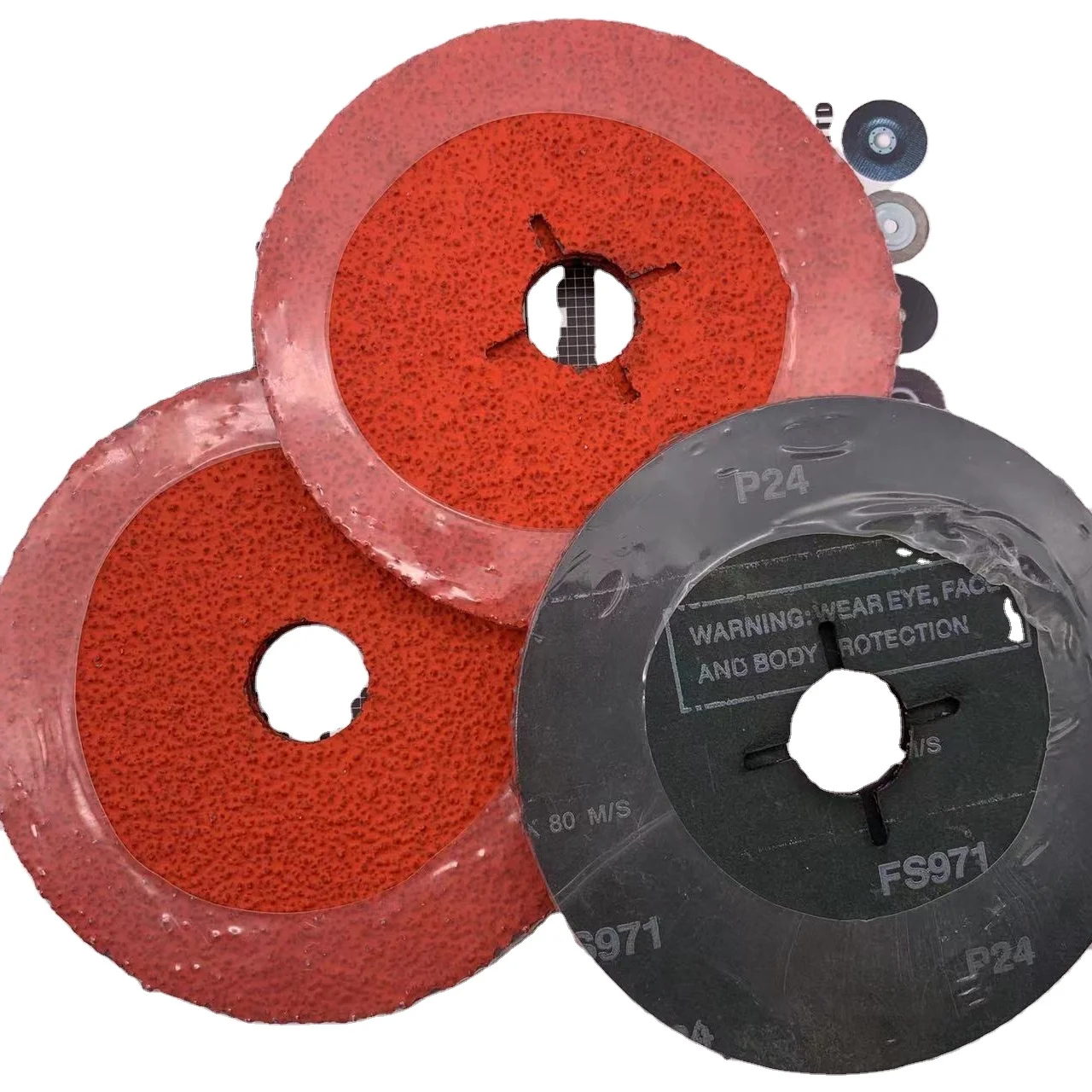 Premium 4 1/2 Black Fiber Disc Grit 40 Silicon Carbide Fiber Polishing ...