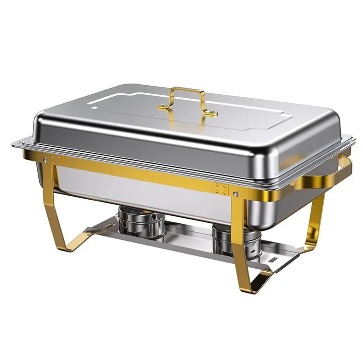 Hotel Restaurant Stainless Steel Chafing Dish Pan Buffet Stove Food ...