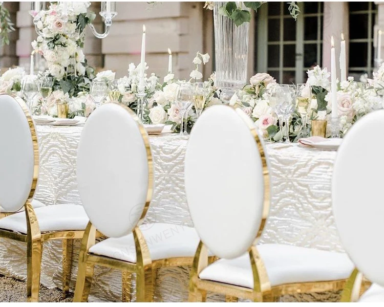 Hot Selling Gold Stackable Design Pu Leather Velvet Round Back ...