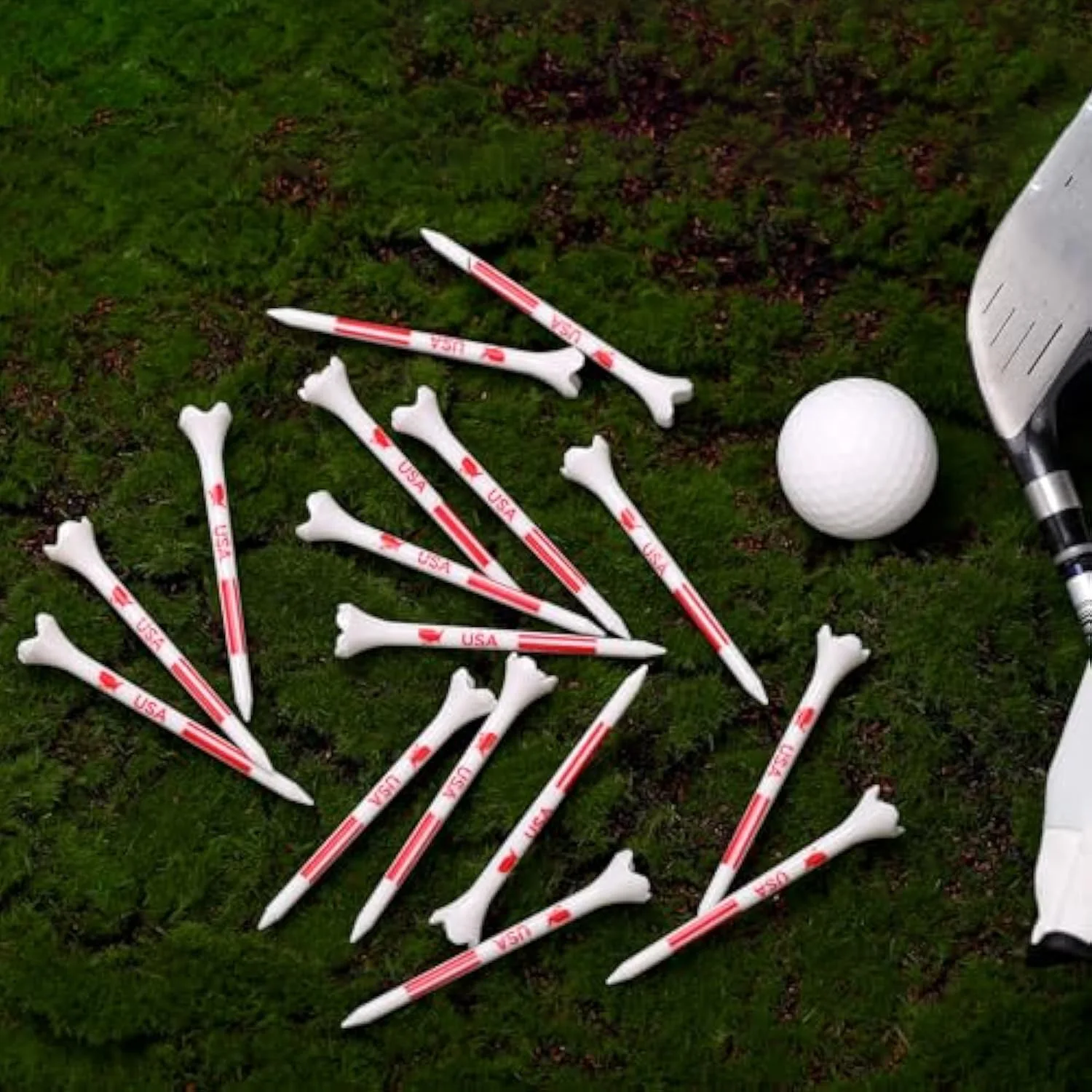 Custom Striped Golf Tees, Dark Natural Wood, Unique Cigarette Box ...
