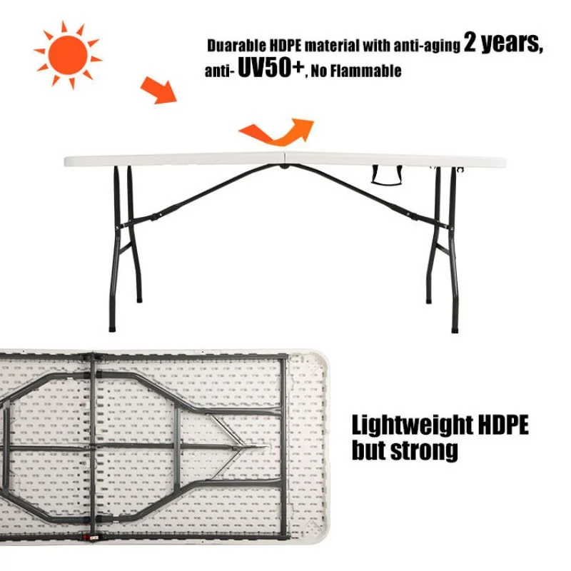 Durable Folding Table - Perfect for Outdoor & Indoor Use