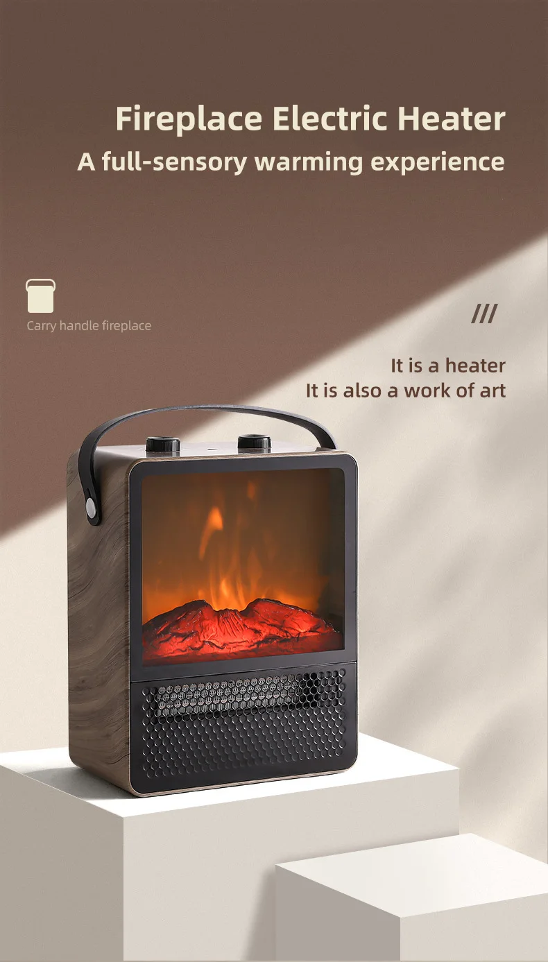 Yantu Electric Fireplaces 3d Decor Flame Free Standing Portable Indoor ...