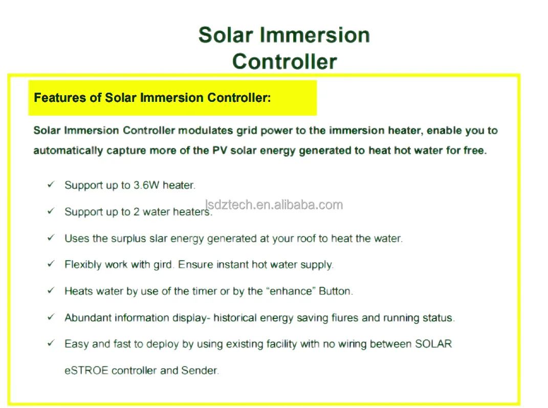 Lamsword 3KW MPPT Solar Charge Controller for Water Heating ODM