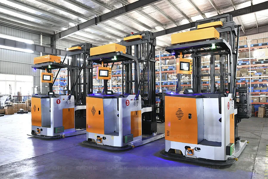 AGV Automatic Robotic VNA Forklift 3 Way Forklift Navigation New Style ...