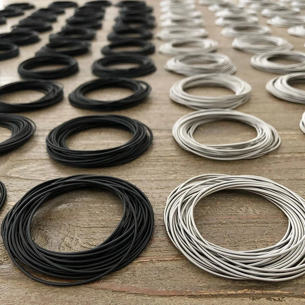 Waterproof 304 Stainless Steel Guitar Strings Spring Bracelets Set ...