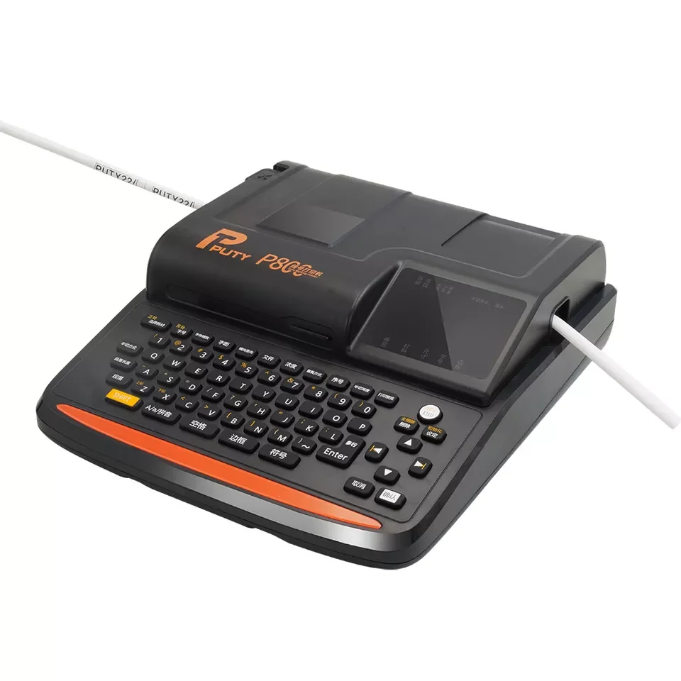 Portable Handheld Printer Black Thermal Label Cable Tube Wire Marking ...