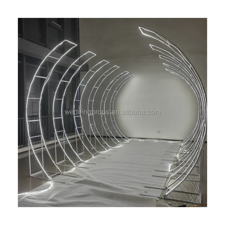 Light Wedding Props Walkway Decoration Led Tunnel Background Light for ...