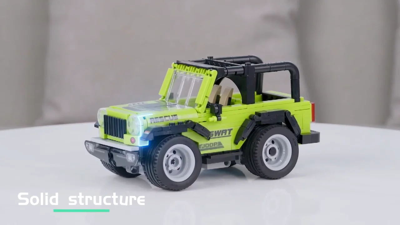 Programable Building Toy 2.4ghz Remote Control Offroad Truck Plastic ...