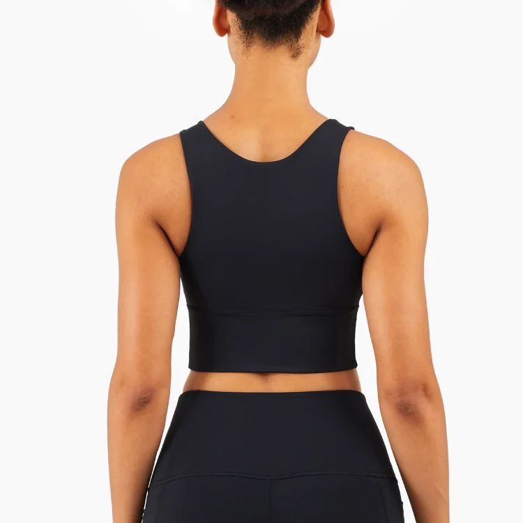 Fashion Custom Sports Bra With High Neck Running Shockproof Yoga Bra ...