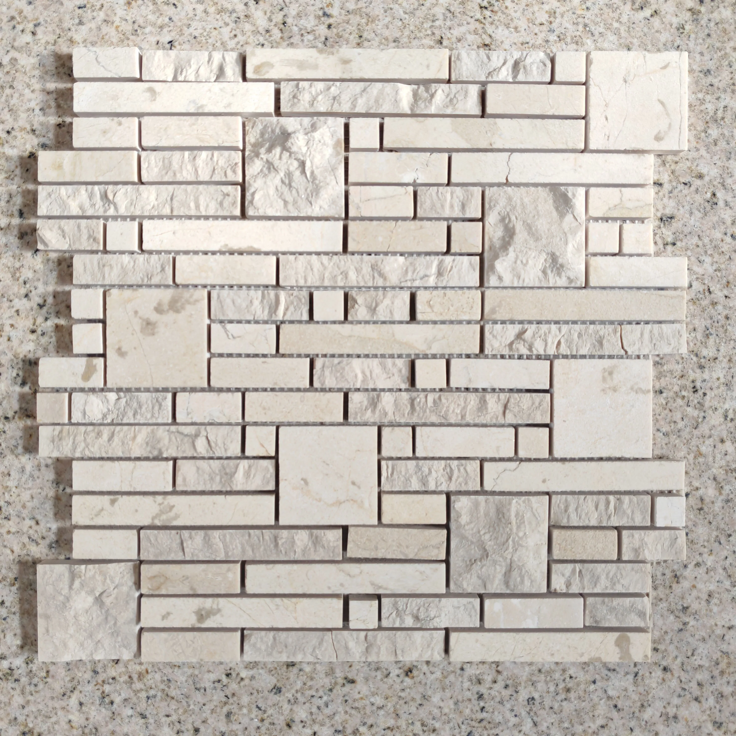 Kings-wing Crema Marfil Mosaic Tile - Buy Cube 3d Mosaic Tile mosaic ...