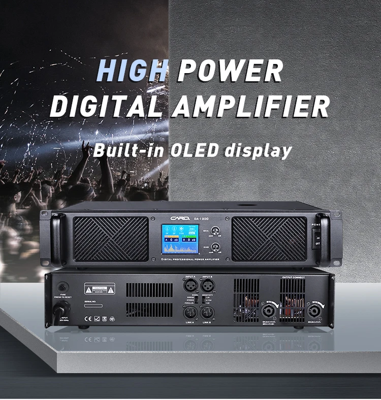 Multi-style Professional Stereo Audio Amplifier Class D 2 Channel 4 ...