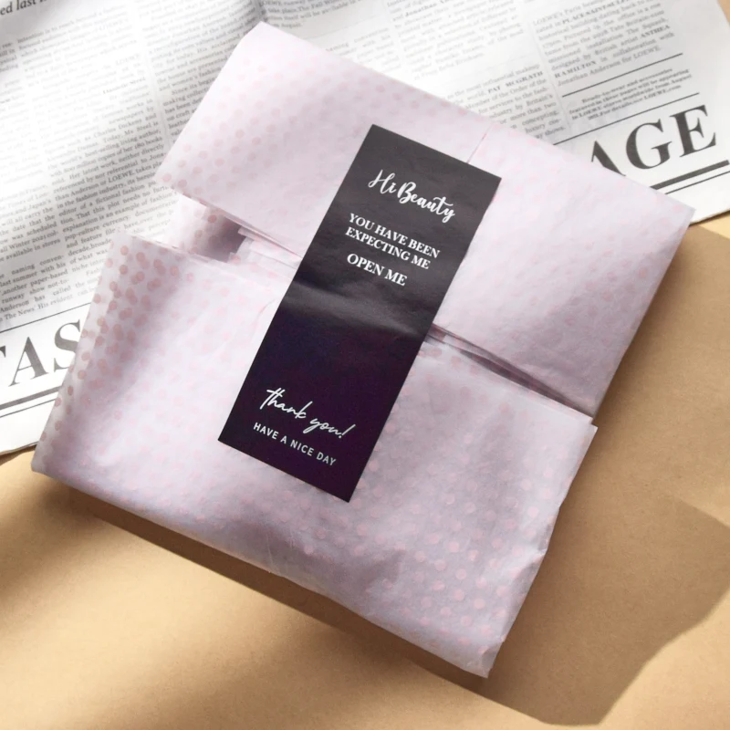 customized print logo tissue paper packing flower gift wrapping paper ...