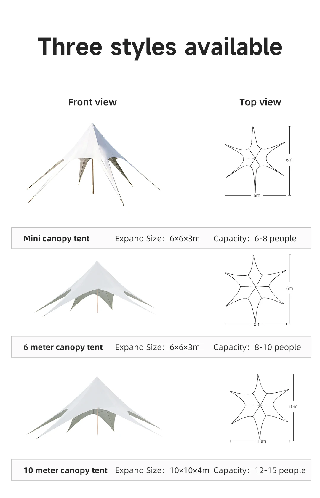 Customized Star Tents - Durable, Waterproof, and Stylish