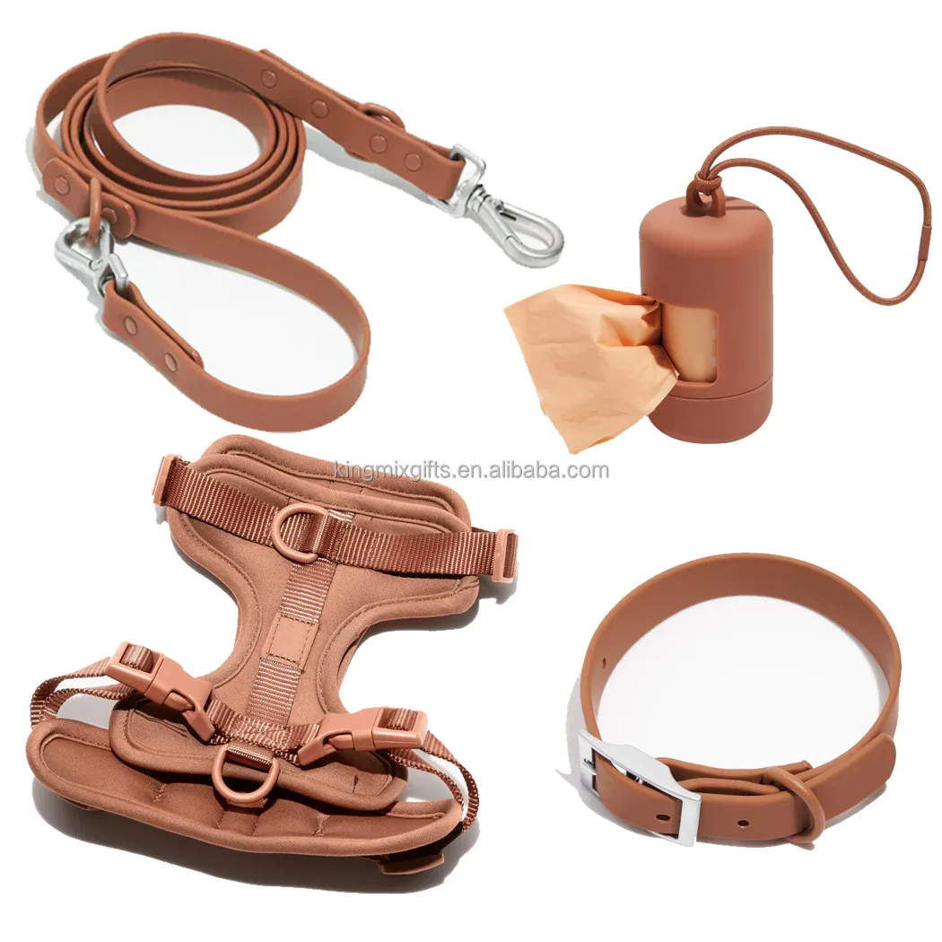 Wholesale Custom Pvc Dog Harness Set With Brand Logo Alloy D Ring Metal ...