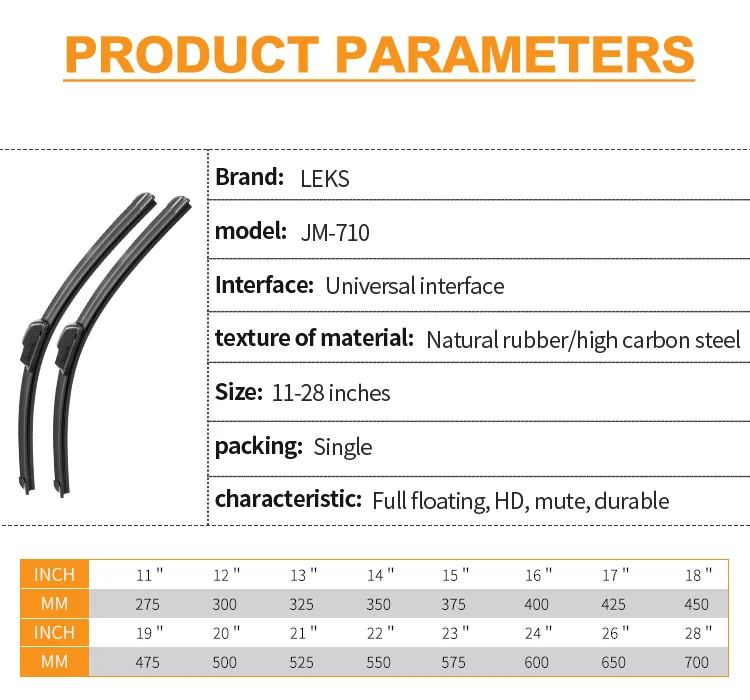 Factory Direct Universal Vehicle Windshield Wipers High Performance ...