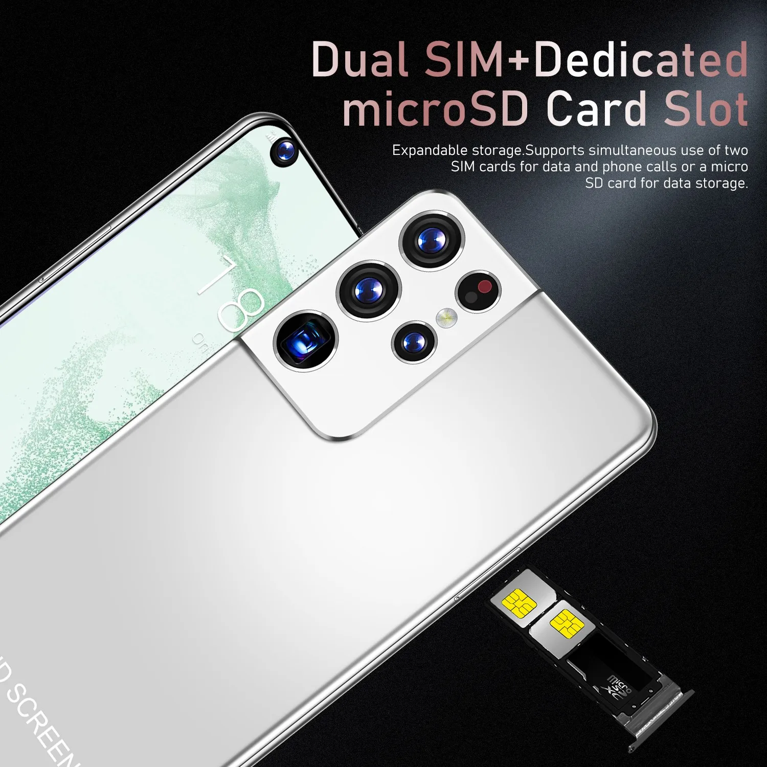 2022 New Galaxy S22 Ultra 5g Phone 7.3 Inch 16gb + 1tb Android ...