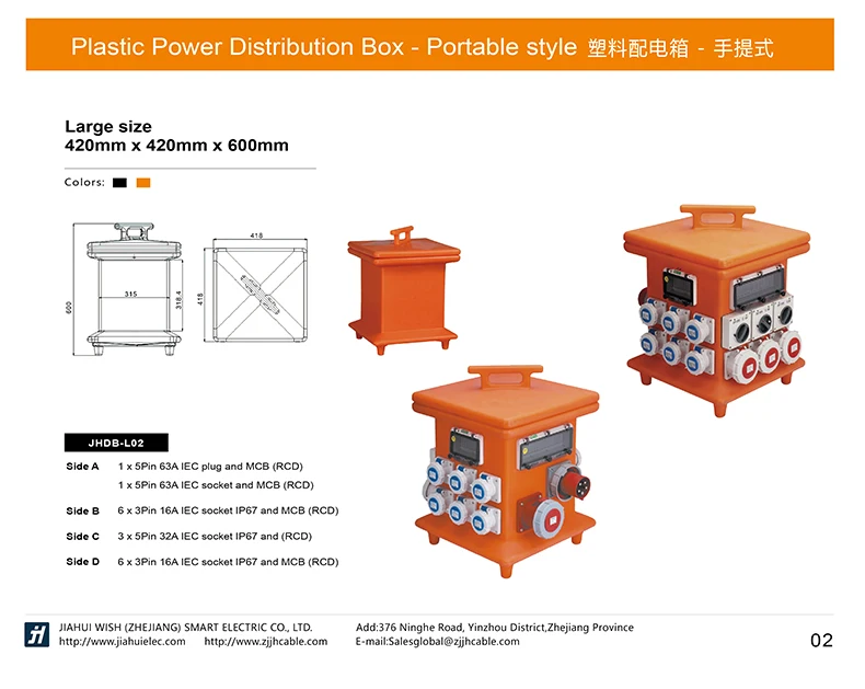 Stackable Distribution Board - Mobile Power Socket Box