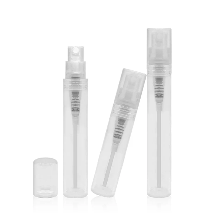 2ml 3ml 4ml 5ml Empty Snap Mini clear Thin Refillable Spray Bottles Small Vials Sample Plastic ...