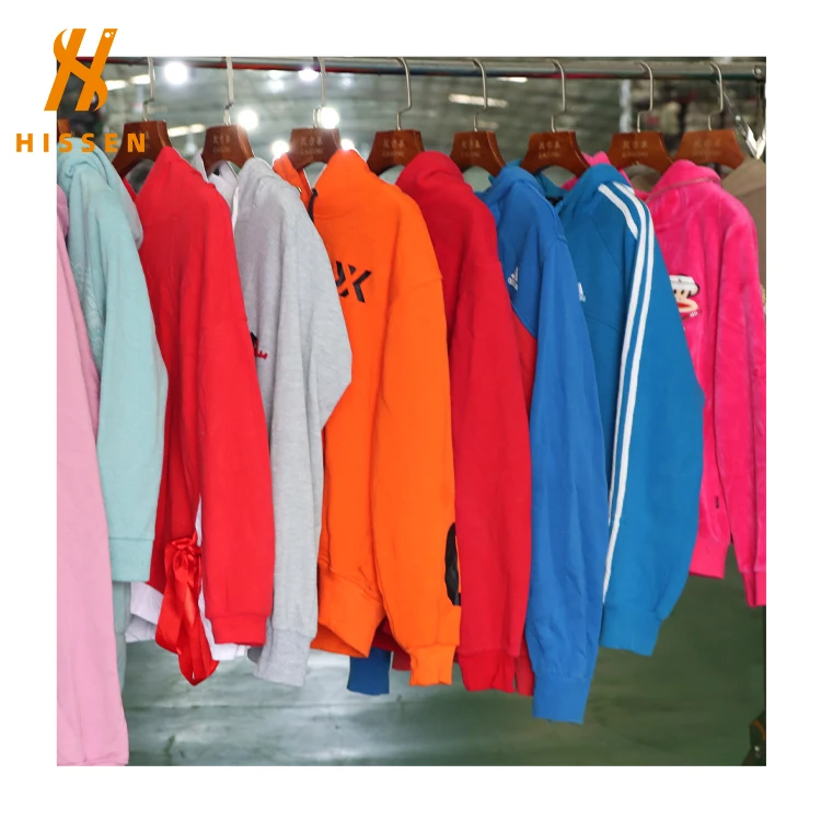 Second Hand Hoodies Ladies Clothes Hoodies Stock Crewneck Shirt Long ...