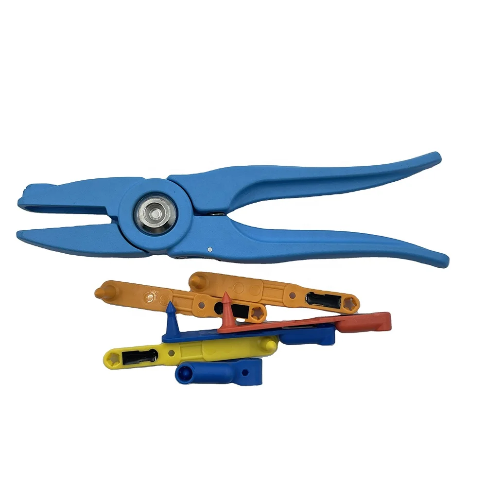 Cmrfid One-piece Ear Tag Applicator Plier Sheep Goat Metal Ear Mark ...