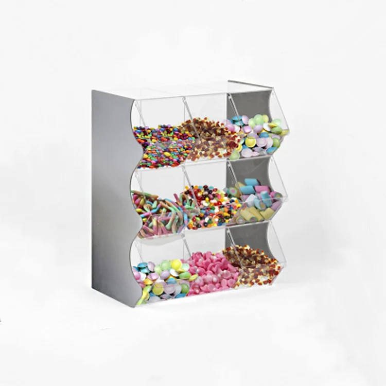 3 Tier Acrylic Candy Display Case - Customizable & Eco-friendly
