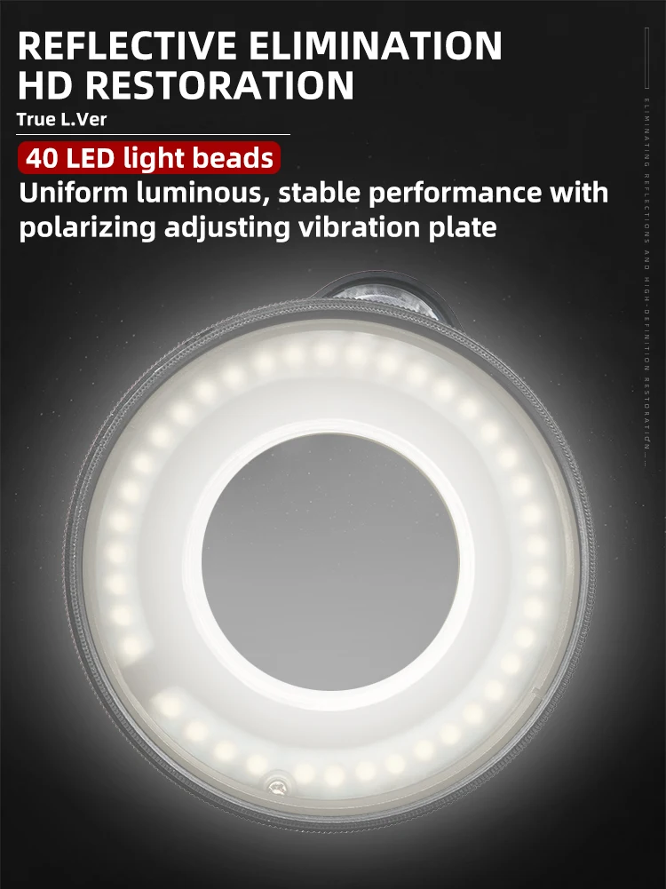 Kaisi True L Polarized Ring Light - Reduce Glare & Reflection