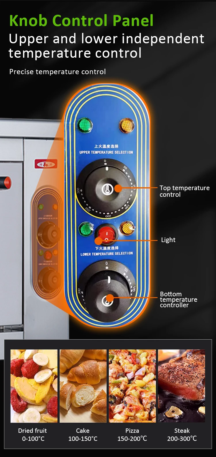 Electric Automatic Counter Top Oven for Restaurant Use