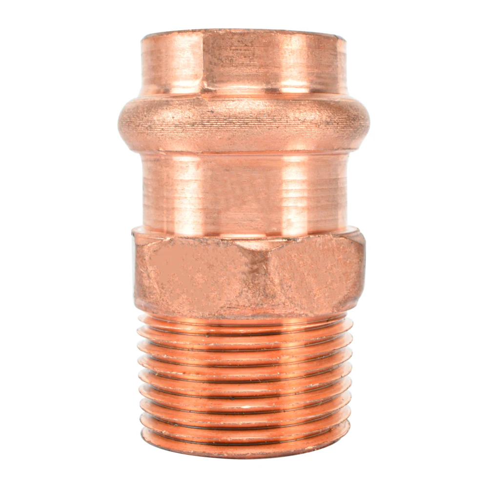 Npt Thread Copper Pipe Connection Straight Copper Pipe Fittings - Buy ...