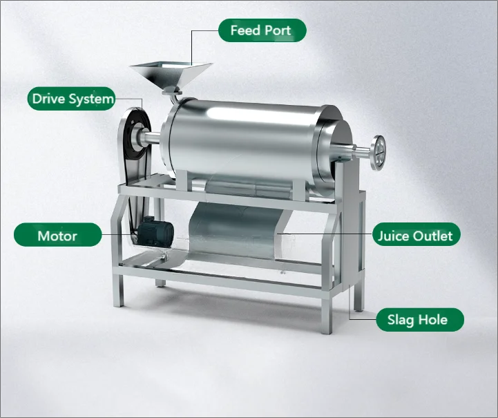 Single Channel Beater Fruit Pulp Making Machinery Passion Fruit Pulping ...