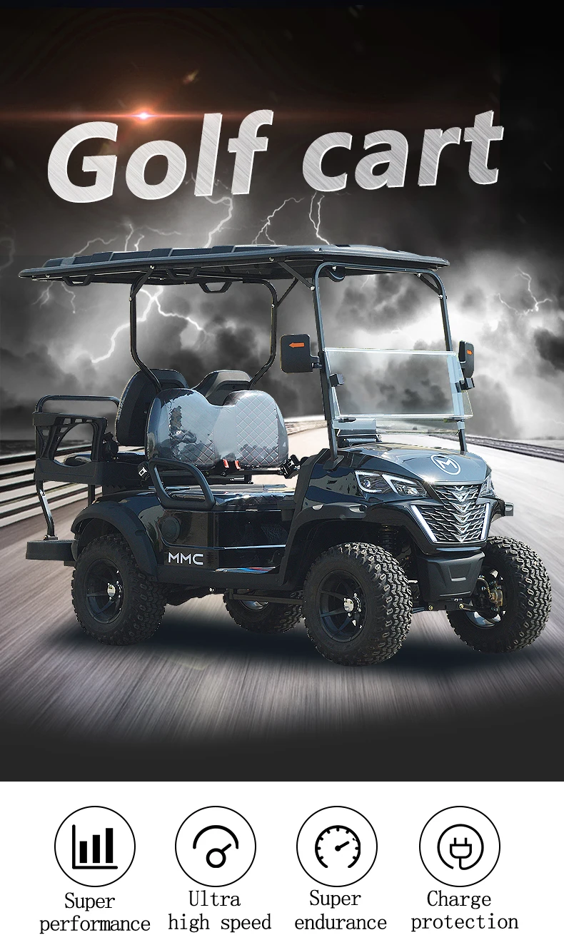 New Style Hunting Cart Chinese Golf Carts 72v Lead Acid Battery 2 4 6 8 ...