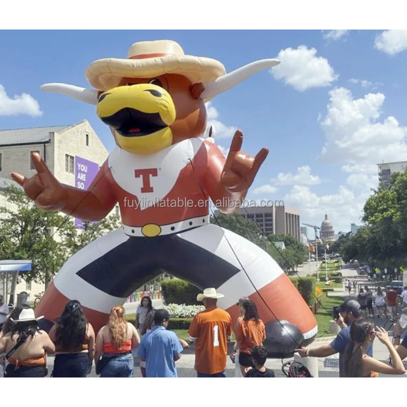 Fuyi Giant Inflatable Cowboy Boot Custom Inflatable Cowboy Player ...