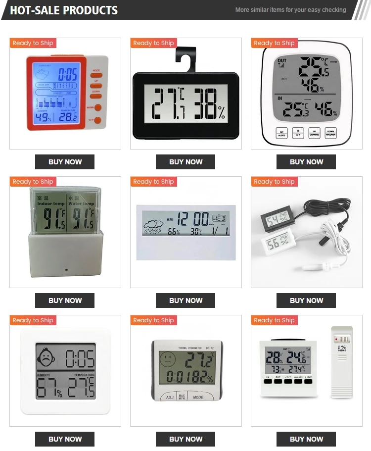 Color Display Digital Indoor Thermometer Hygrometer Temperature ...