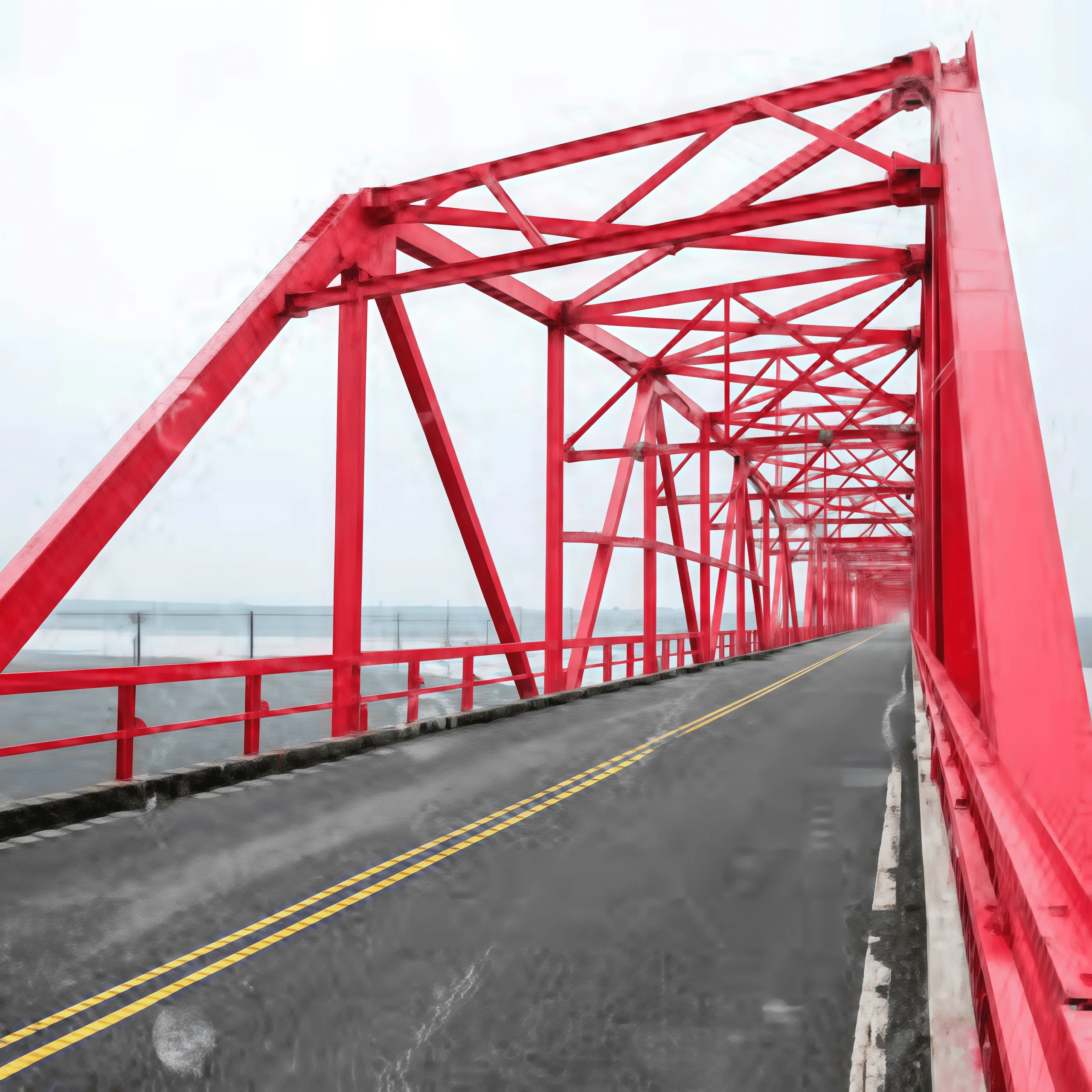 Galvanized Steel Frame Truss Bridge Prefabricated Steel Structure Truss ...