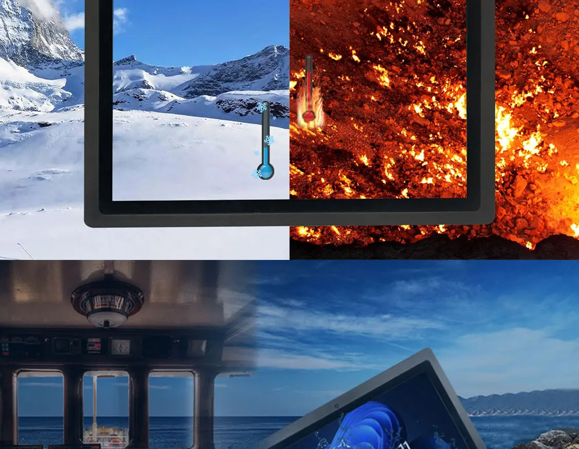 Rugged Embedded Industrial Computer 23.8 Inch Ip67 Waterproof Marine ...