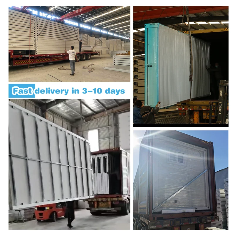 Fast Build Prefab Mobile House 20ft 40ft Modular Folding Container ...