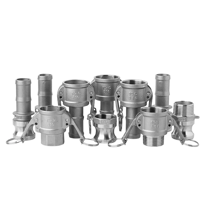 WZ Stainless Steel 304 316 Straight Sockets with Locking Levers Barbed ...