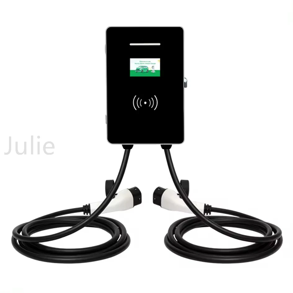 Tary Ac Ev Charger Commercial Ocpp 32a 3 Phase 14kw 22kw 44kwdouble Gun Wallbox Fast Electric ...