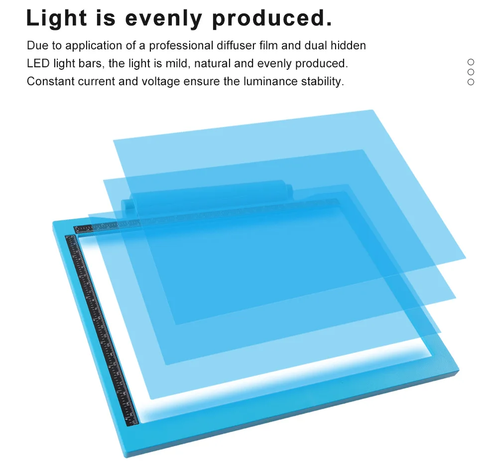 Portable Wireless A4 Led Light Box For Tracing Led Copying Board Light ...