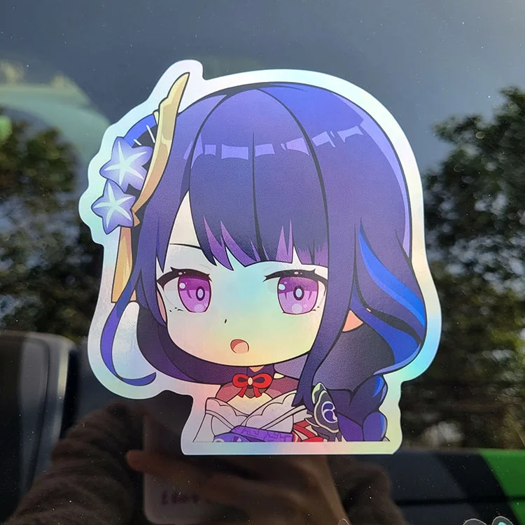 500 Design Anime Car Window Decals Stickers Vinyl Cute Girl Peeker ...