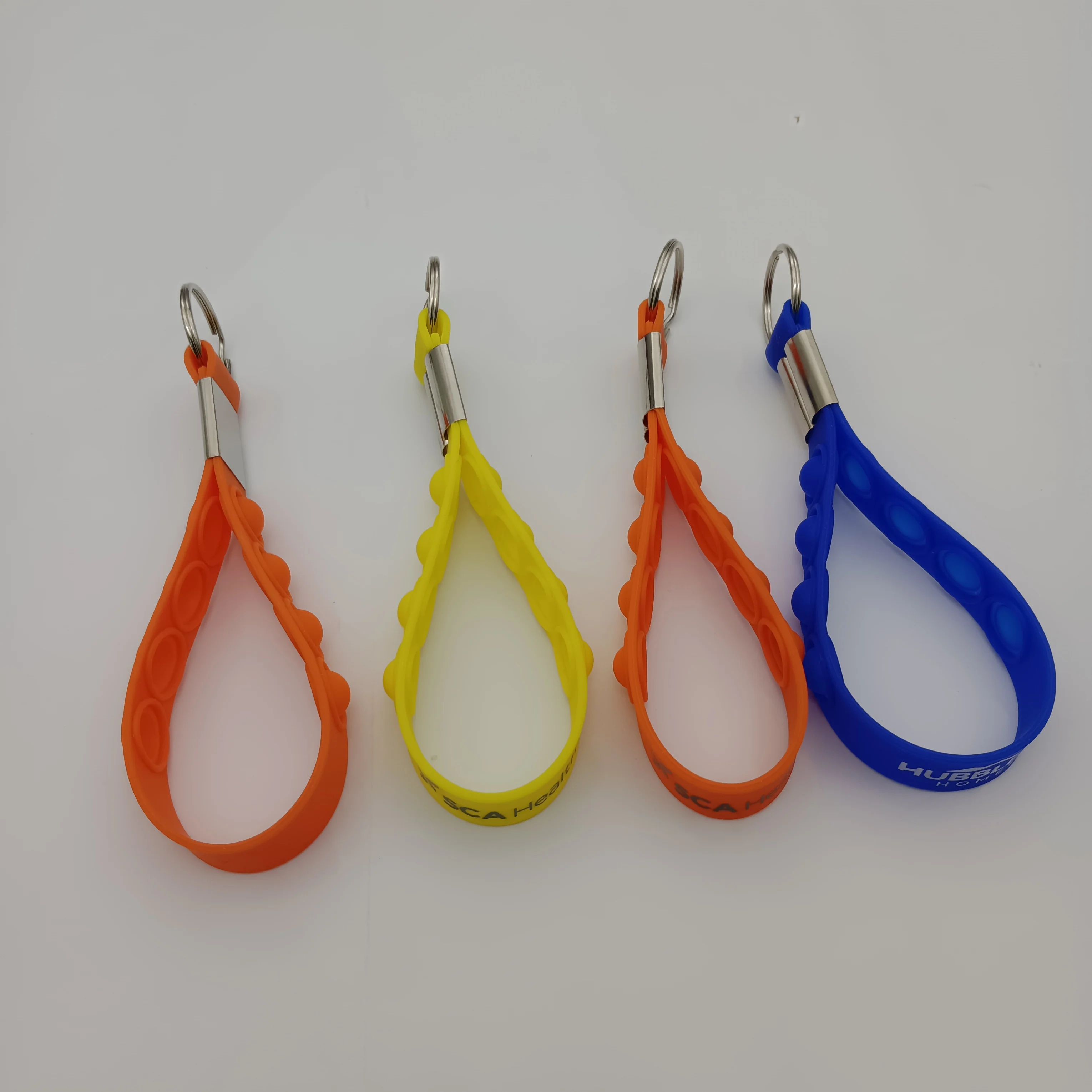 Promotional Push Pop Fidget Wrist Strap Keychain - Buy Wrist Keychain ...