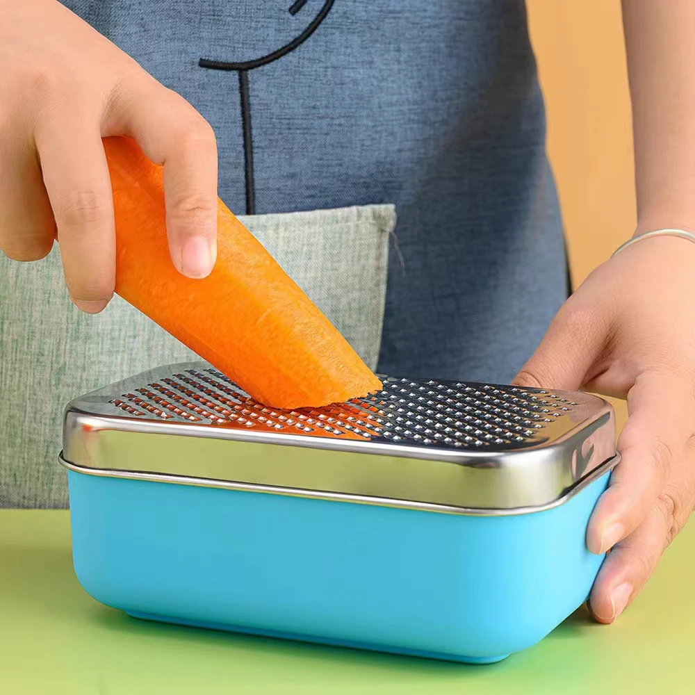 Hot Selling 2 Sides Blades Square Grater / Cheese Grater With Box ...