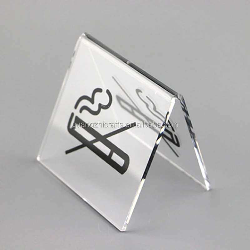 Alibaba.com: V Shape Acrylic Warning Sign, Clear No Smoking Sign, 25 ...