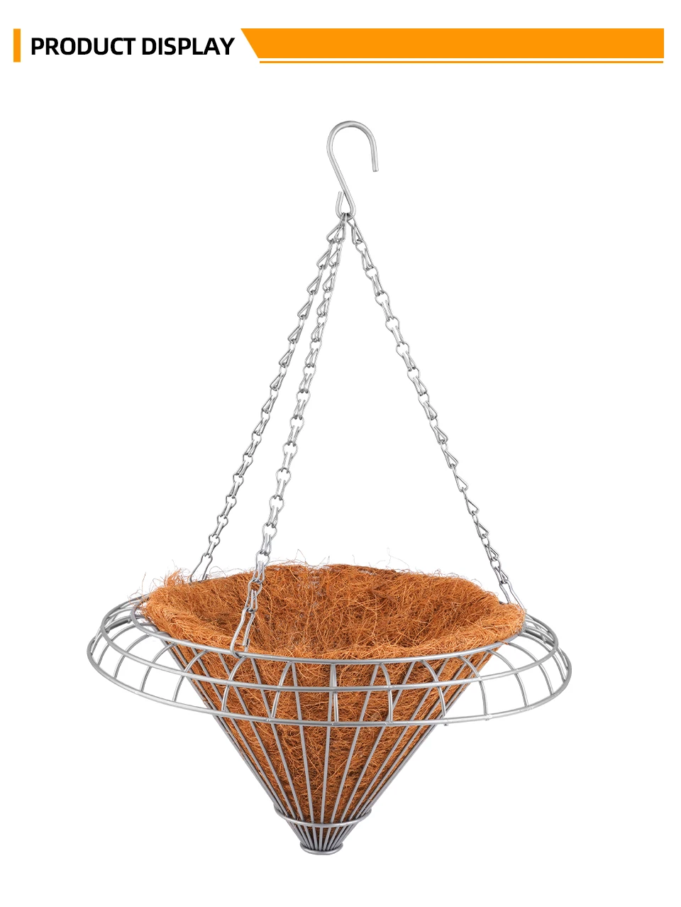 Premium Wholesale Reverse-edged Outdoor Heavy Hanging Flower Basket ...