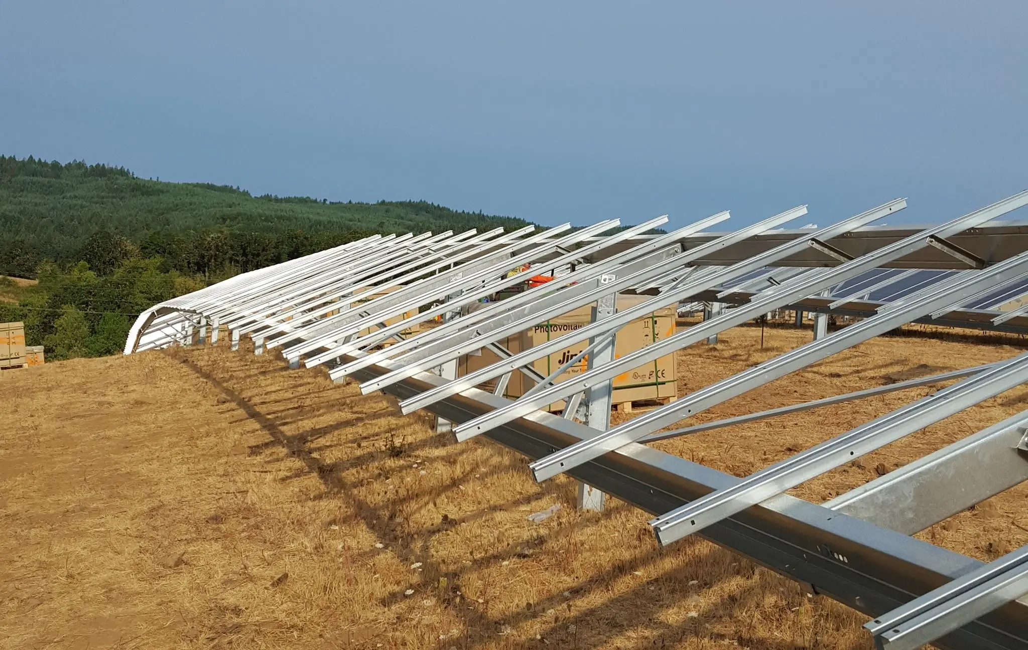 Galvanized Steel Slotted Hat Channel Purlin For Solar Support Structure ...
