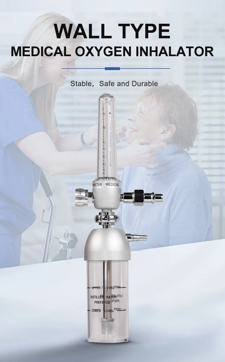 Customized Inlet Wall Type Oxygen Inhaler Medical Oxygen Pressure ...