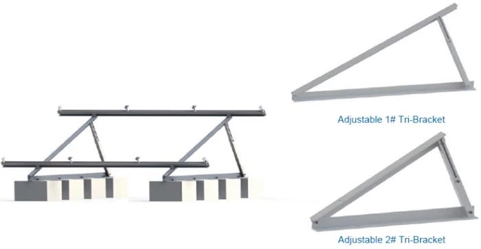 Adjustable Triangle Racks For Flat Roof Solar Panel Energy Bracket ...