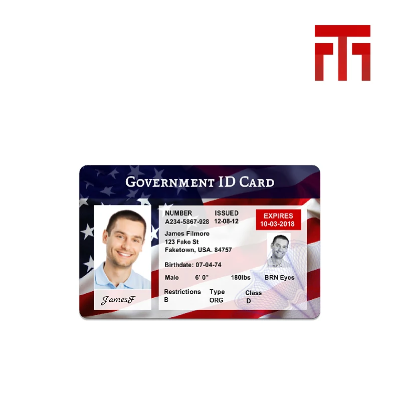 PVC Identification Card Employee Student ID Card for Printer Campus ...