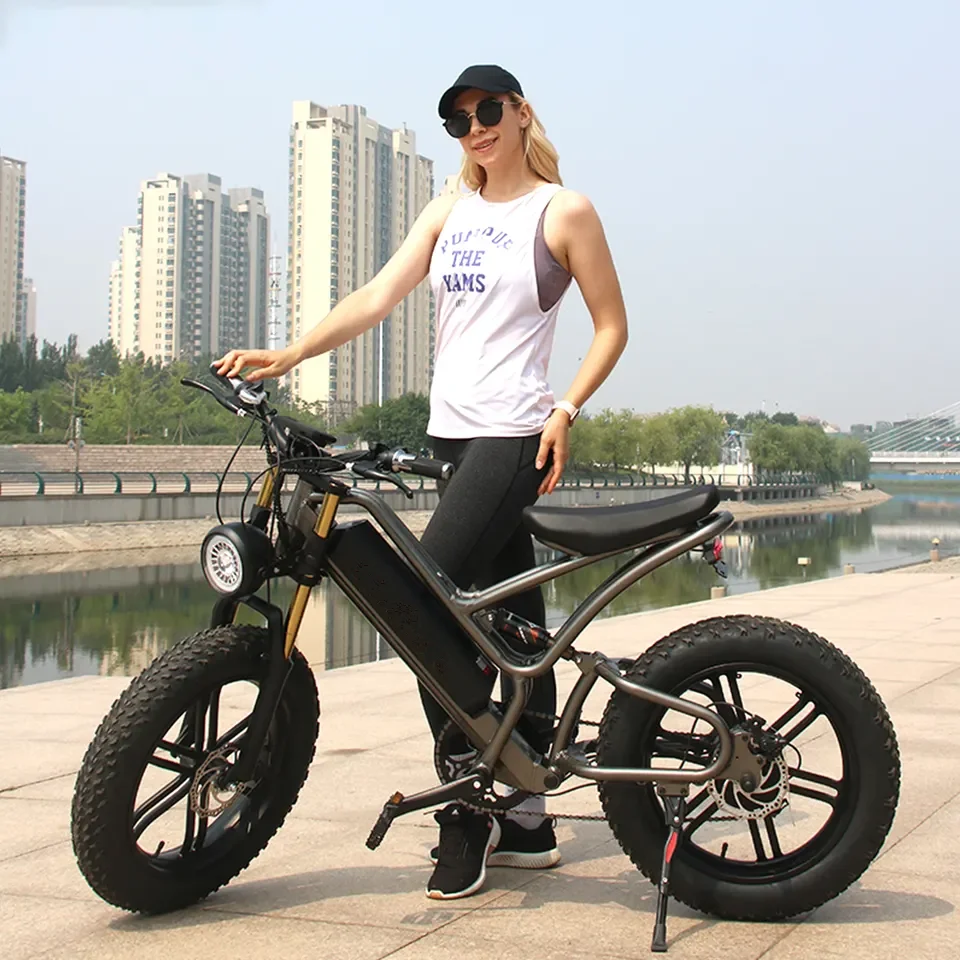 New 48v 1500w Retro E-bike Electric Cycle Road Dirt Fat Tire E Bike Fast Ebike Electric Mountain ...