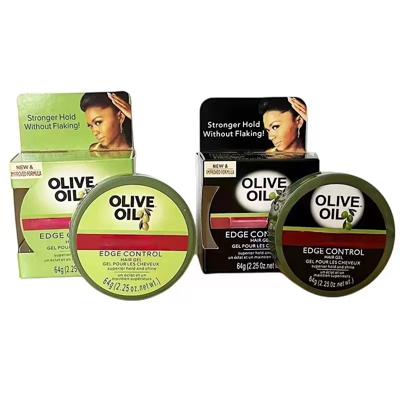 Black Olive Oil Edge Control Hair Gel Prevent Hair Breakage - Buy Olive ...