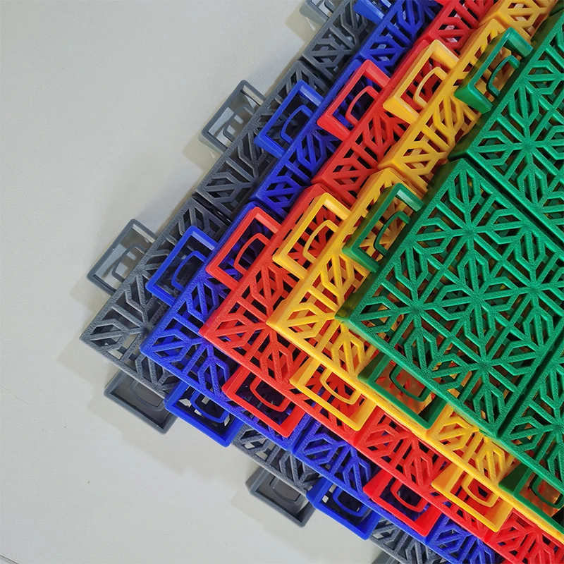 Interlocking Modular Polypropylene Plastic Floor Tiles for Basketball ...